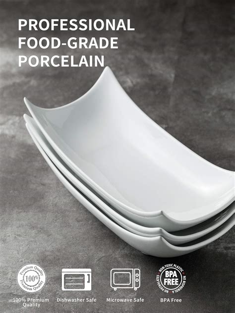 Serving Platters Porcelain Decorative Bowl White Serving Dishes For Entertaining