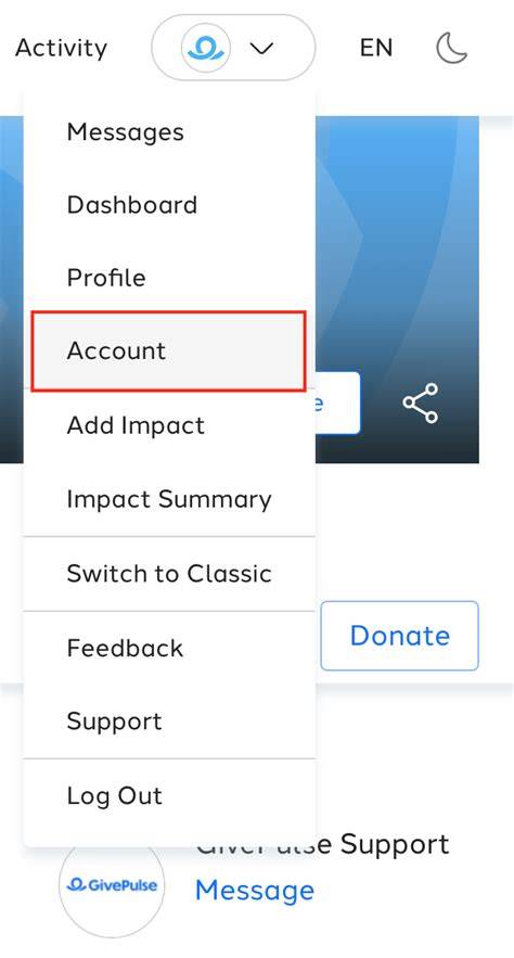 Customizing User Profile Givepulse