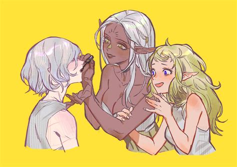 Mithrun Fleki And Cithis Dungeon Meshi Drawn By Lccc Danbooru