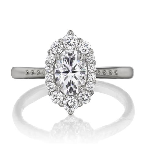 Sofia Oval Moissanite Ring 125ctw Kristin Coffin Jewelry