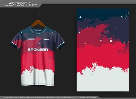 Sports Geometric Racing Jersey Design Royalty Free Vector