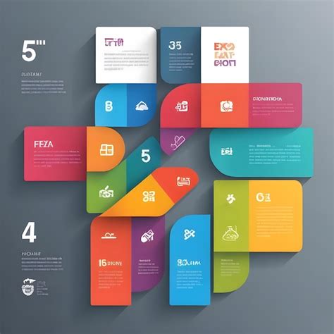 Plantilla De Infografía Creativa Imagen Premium Generada Con Ia
