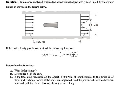 Solved Question 1 In Class We Analyzed When A Two Dimensional Object