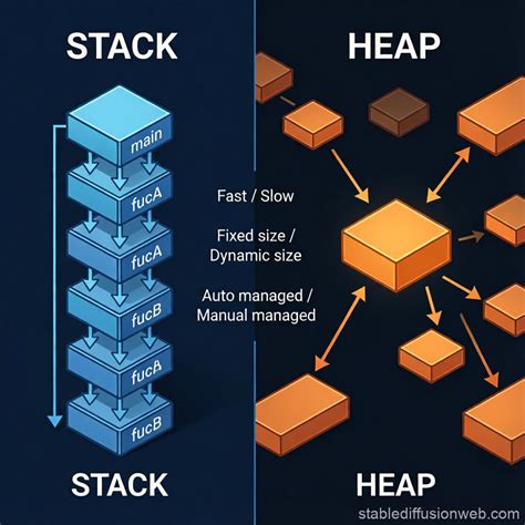 Stack Vs Heap Memory Comparison Stable Diffusion Online