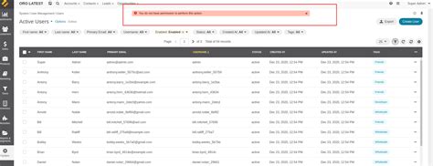 Can Not Delete User From Grid Issue Oroinc Orocommerce GitHub