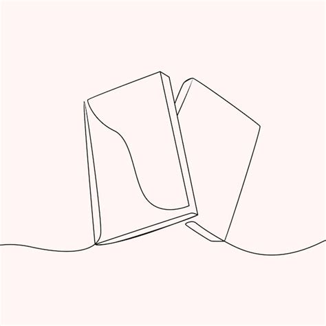 Premium Vector Book In Continuous Line Art Style Premium Vector Book In Continuous Line Art Style