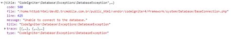 CodeIgniter 4 Unable To Connect To The Database Web E Banco De