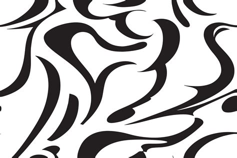 Irregular Pattern Black Texture On Pure White Isolated Background For