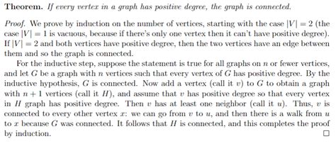 Solved Theorem If Every Vertex In A Graph Has Positive Chegg Com