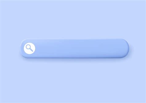 Premium Vector 3d Search Bar Browser Button For Website And Ui