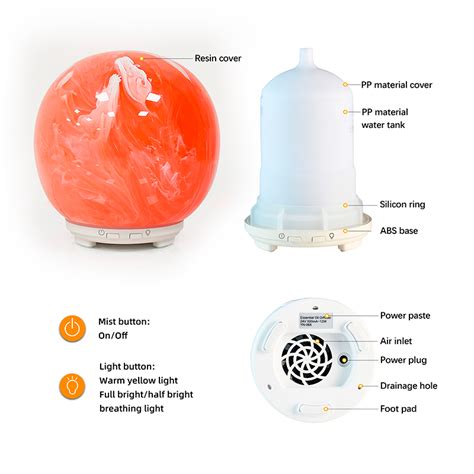 Am174 100ml Resin Moon Ultrasonic Aroma Diffuser China Wholesale Oem