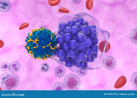 Diffuse Large B Cell Lymphoma DLBCL Closeup View D Illustration Royalty Free Stock Image
