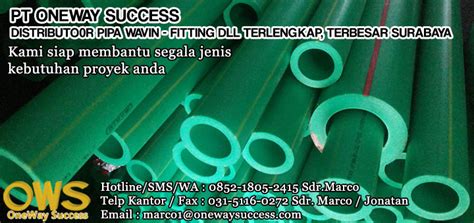 Apa Itu Pipa Wavin Ppr Tigris Green Pt Oneway Success