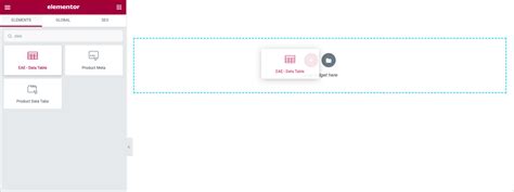 How To Create Data Table In Elementor