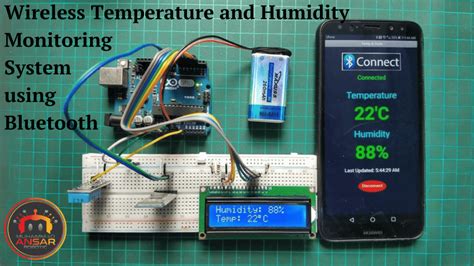 wireless temperature and humidity monitoring system with mobile app