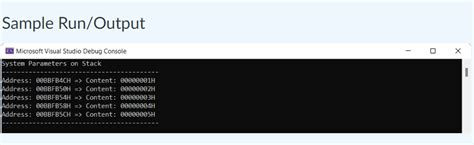 Solved Write The Program That Displays Stack Addresses And