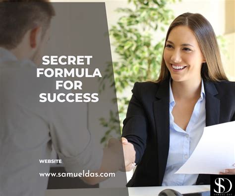 Secret Formula For Success The Transformation Lounge