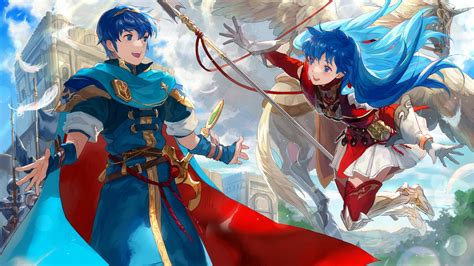 Epic Hd Fire Emblem Wallpaper Marth And Caeda Soar In Battle 1920x1080