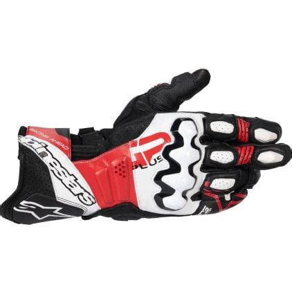 Alpinestars Gp Plus R V3 Black White Bright Red Leather Motorcycle