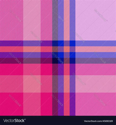 Textile Seamless Background Tartan Check Fabric Vector Image