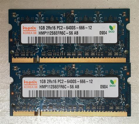 Ddr2 So Dimm Hynix 2x1 Gb 800 Mhz Cl6 Aukro
