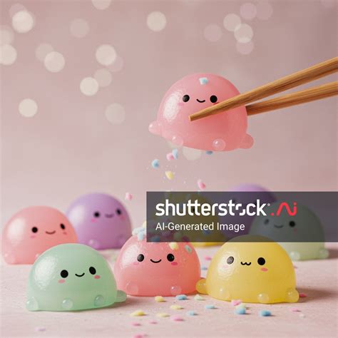 Kawaii Squishy Blob Characters Shaped Like Ai Generated Image 2591729107 Shutterstock