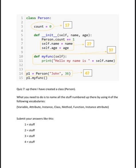 Solved 1 Class Person 2 17 3 Count 0 Def Initself