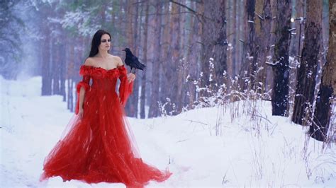 Red Dressed Girl Wallpapers Wallpaper Cave