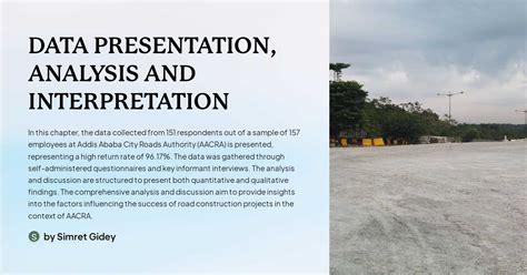 Data Presentation Analysis And Interpretation