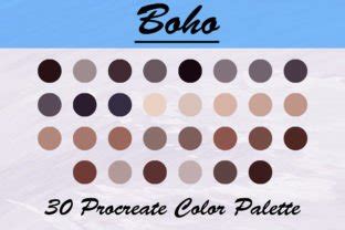 Boho Color Swatches Procreate Graphic By TiveCreate Creative Fabrica