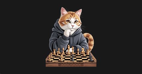 Cat Playing Chess Cat Playing Chess T Shirt Teepublic