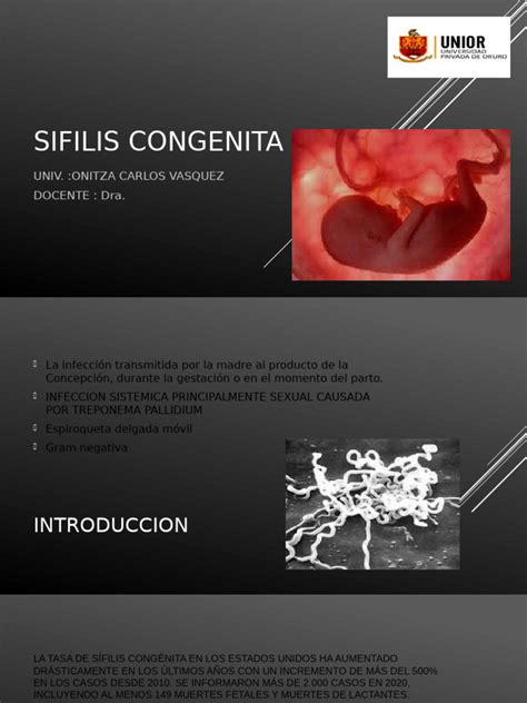 Sífilis Congénita Diagnóstico Y Tratamiento Pdf Enfermedades Y