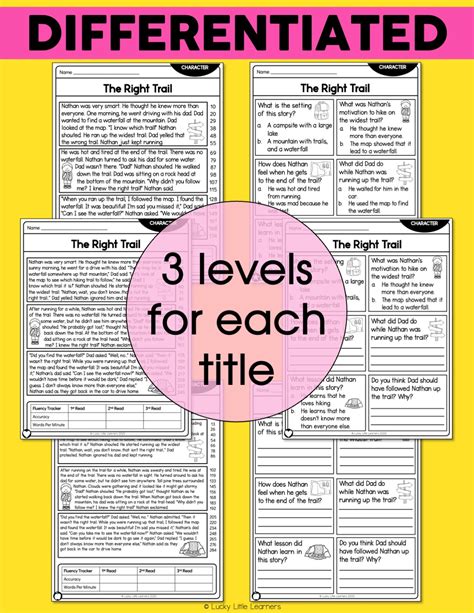 Reading Comprehension Passages Bundle Lucky Little Learners