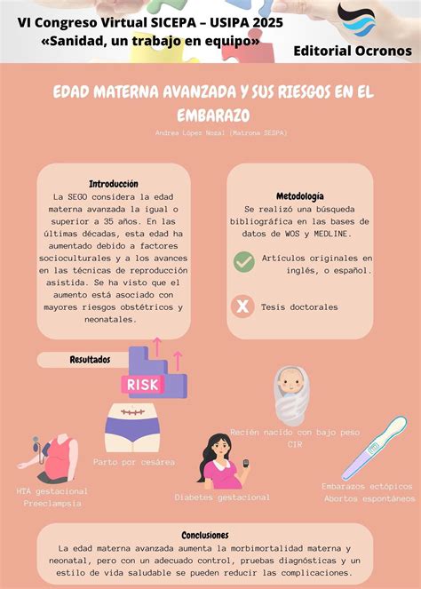 Edad Materna Avanzada Y Sus Riesgos En El Embarazo Viii Congreso