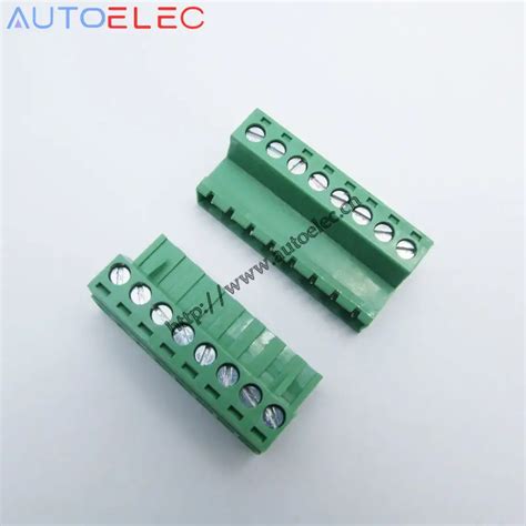 Pcs Mm Pitch Pins Male Female Pins Pcb Electrical Screw Terminal Block Connector Wire