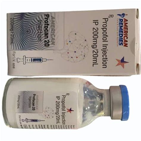 Propofol Injection Ip 20ml At ₹ 170 Bottle In Gadchiroli Id 2857004792073