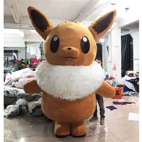 Anime Pokemon Eevee Pikachu Inflatable Flareon Costume 55 Off