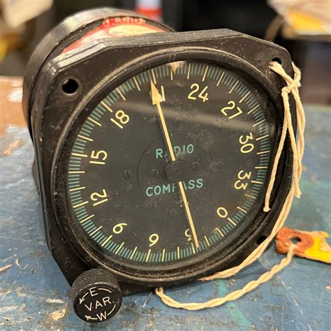 Vintage Radio Compass Indicator Gauge Madison Street Salvage