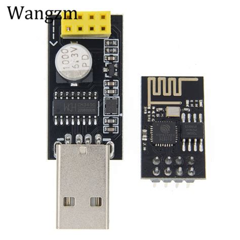 Esp01 Programmer Adapter Uart Gpio0 Esp 01 Adaptater Esp8266 Ch340g Usb