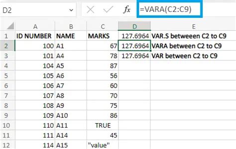 COMMENT CALCULER LA VARIANCE DANS EXCEL TUTORIEL MS EXCEL