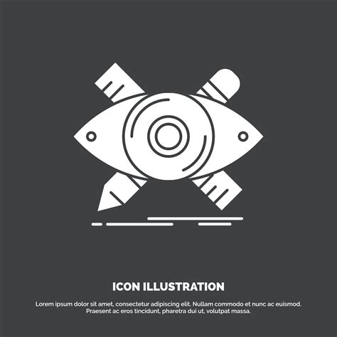 Design Designer Illustration Sketch Tools Icon Glyph Vector Symbol