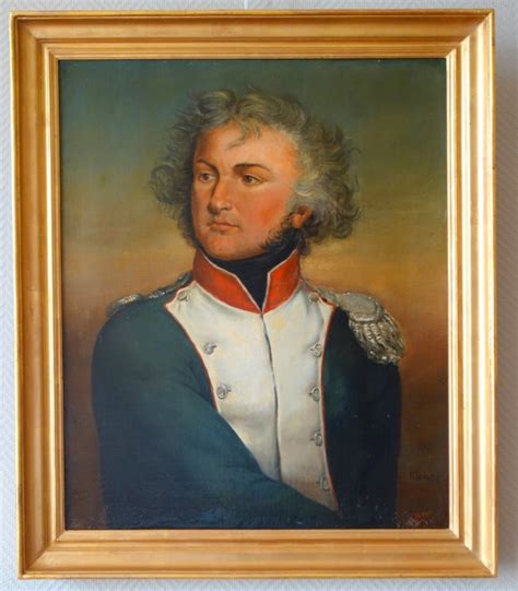 Portrait du Général Kléber, huile sur toile XIXe