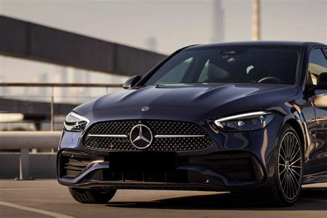 Rent Mercedes Benz C Class 200 Blue In Dubai Sedan Octane Car