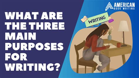 what are the three main purposes for writing