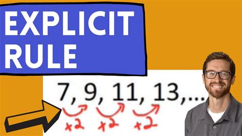Explicit Rule for Arithmetic Sequences - YouTube
