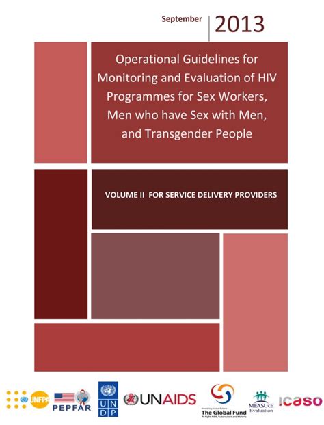 Operational Guidelines For Monitoring And Evaluation Of Hiv Programmes