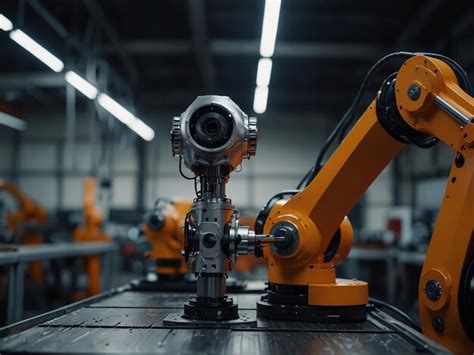 Advanced Robotics In Manufacturing Processes Premium Ai Generated Image