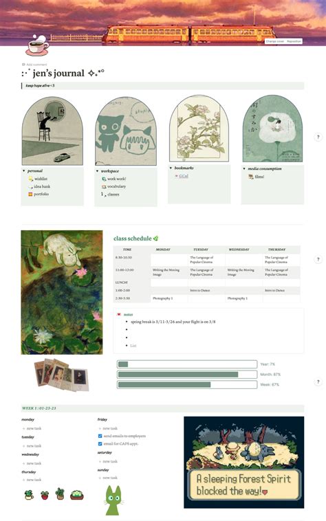 My Green Themed Notion Home Page Ib Ywzarchive