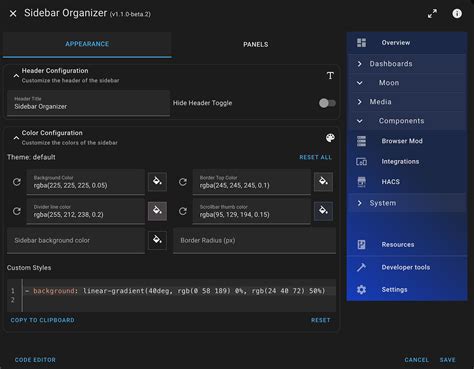 🗄️ Sidebar Organizer Dashboards And Frontend Home Assistant Community