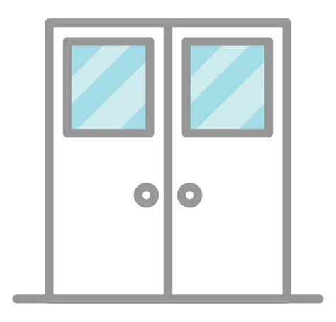 Open Door Illustration Vector White Background Stock Vector By